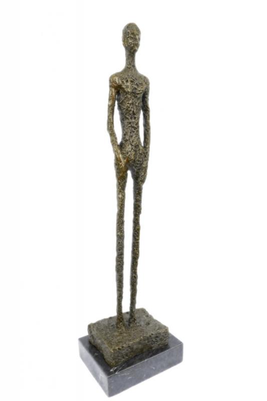 For Auction: Standing Tall Man Stick Bronze Sculpture (#4413EB) on May ...