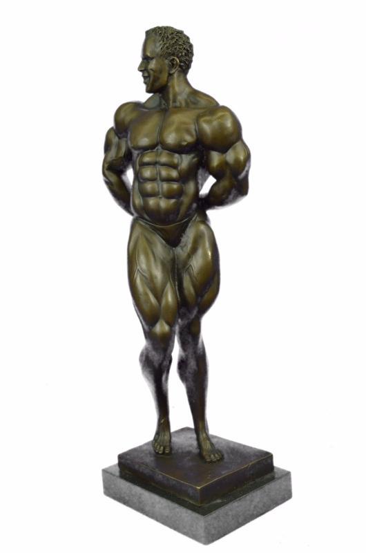 Muscle Man Flexing Bronze Sculpture - Jul 16, 2021 | Kamy INC in FL