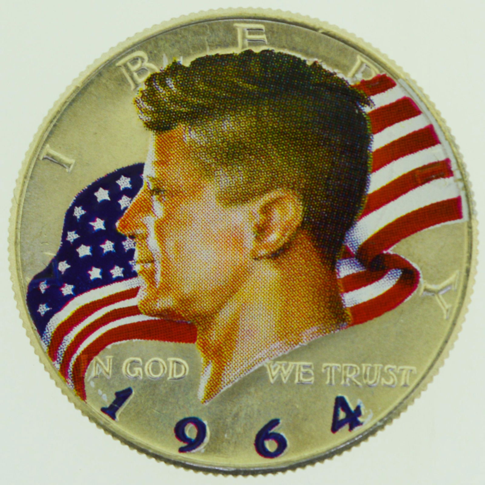 1964 John F. Kennedy Colorized Half Dollar