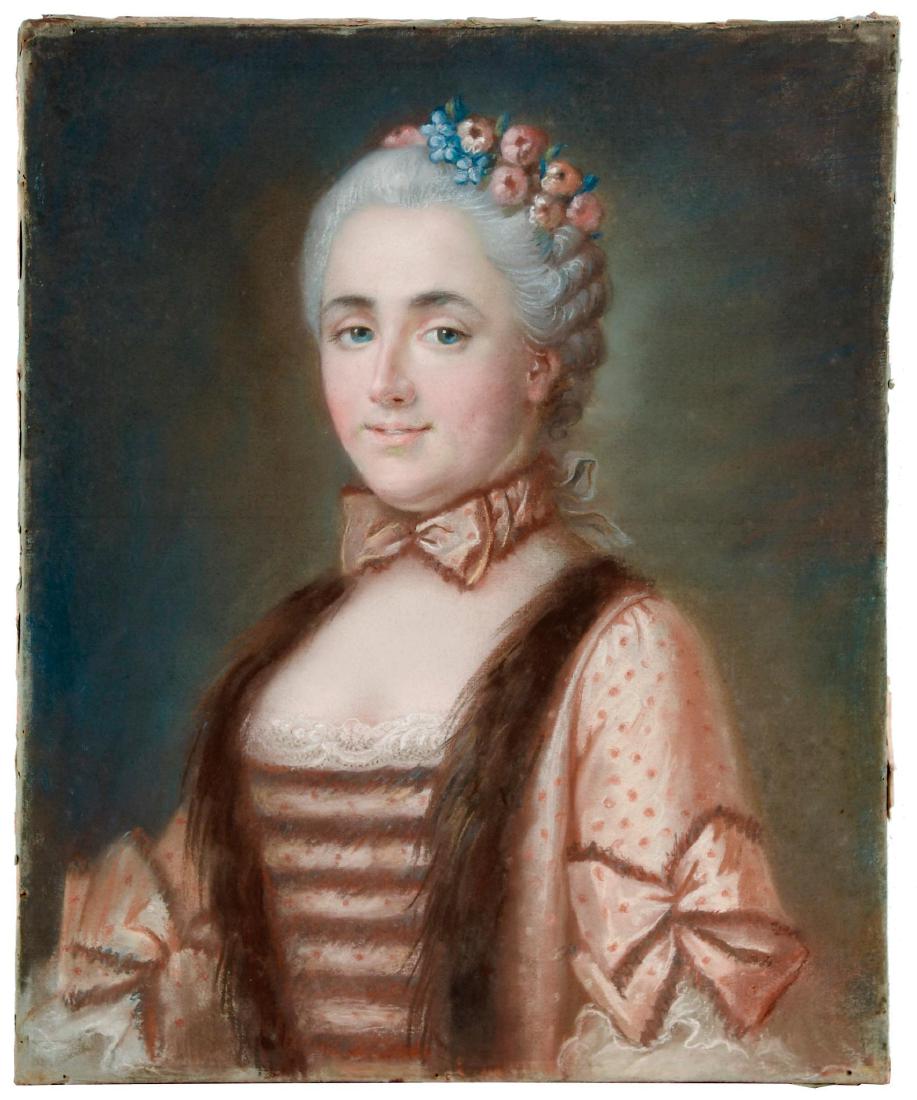 Pastel Portrait, attributed to Louis Vigee (1715-1767)