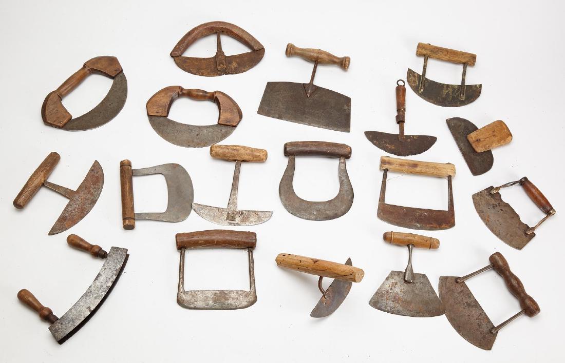 Collection Of 18 Antique Food Choppers