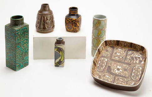 Danish Pottery Lot Mid Century