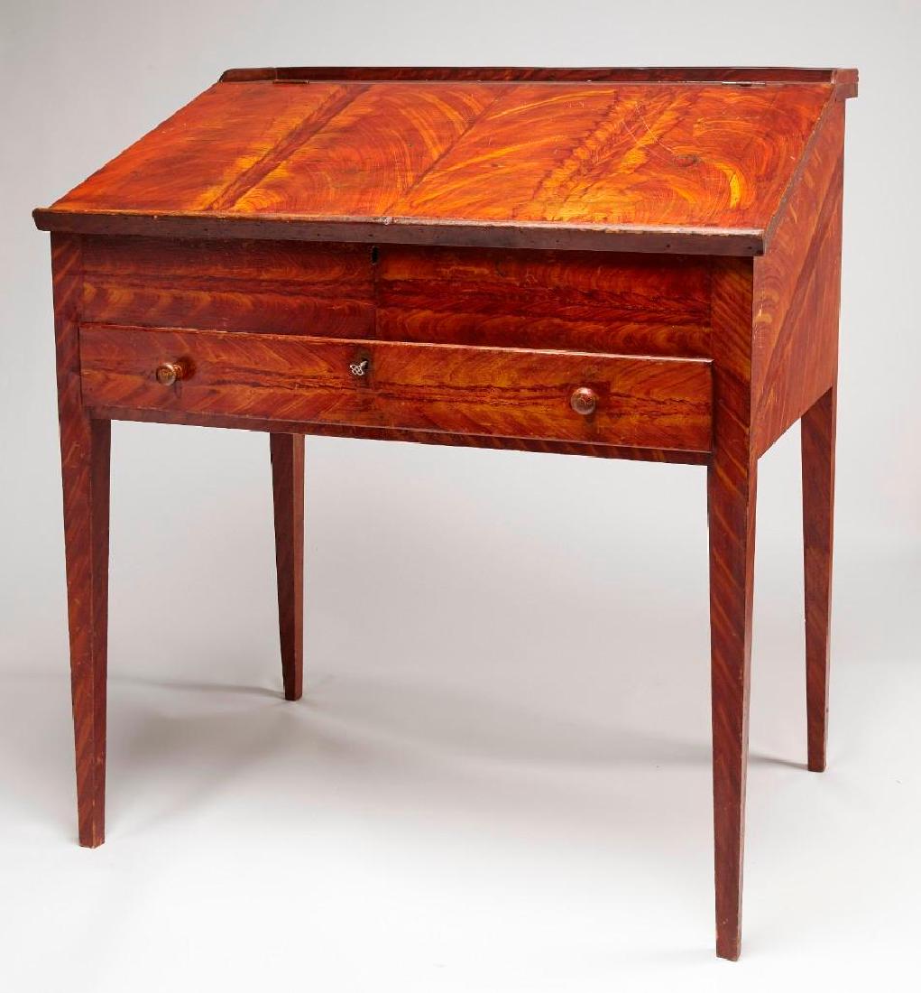 Paint Decorated School Masters Desk