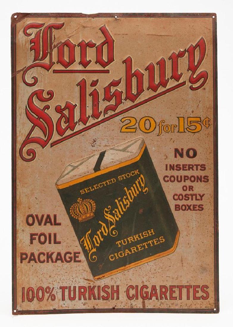 Tin Advertising Trade Sign Cigarettes