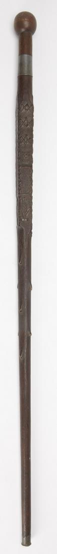 Carved Walking Stick with Fraternal Symbols - Jan 11, 2020 | New Haven ...