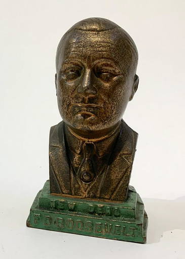 Fdr New Deal Cast Iron Bank