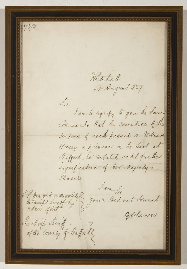 Execution Sentence Document 1859 - Jun 27, 2020 | New Haven Auctions ...