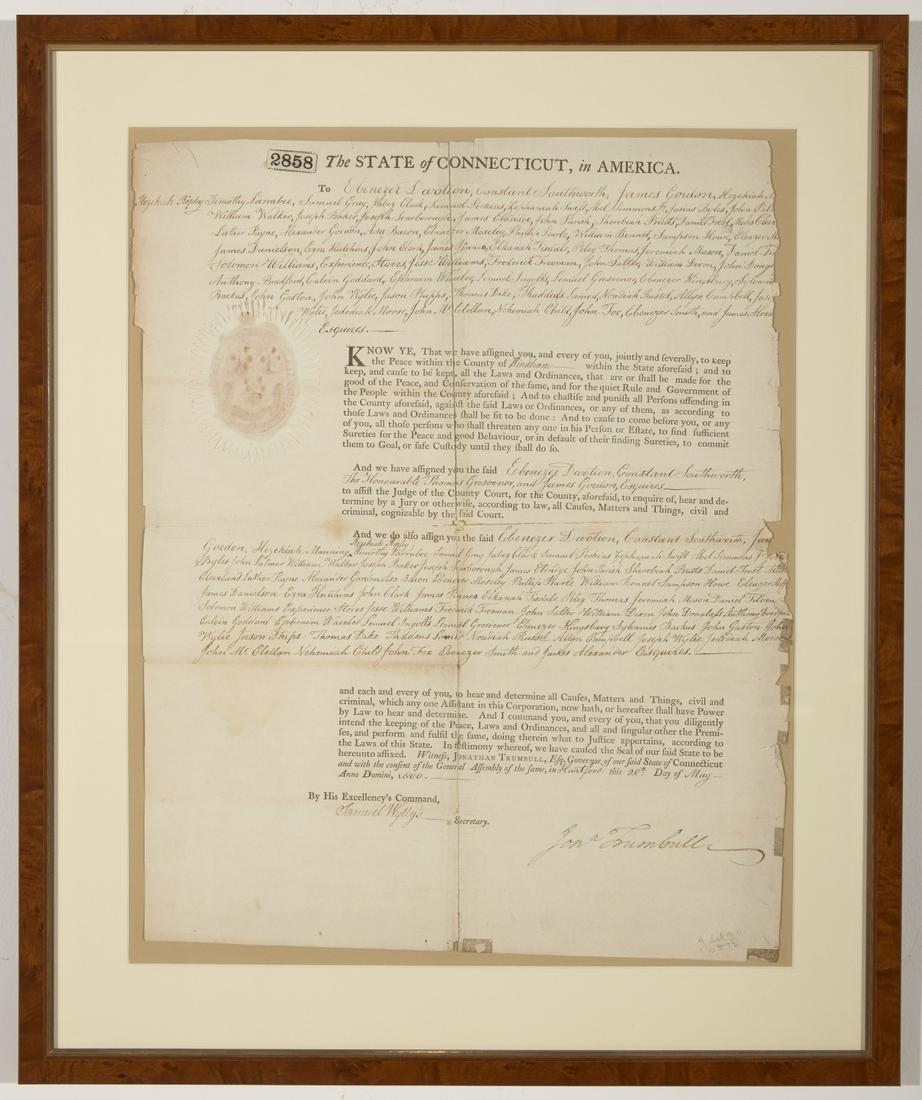 State of CT Document signed Jonathan Trumbull Jr. - Jun 27, 2020 | New ...
