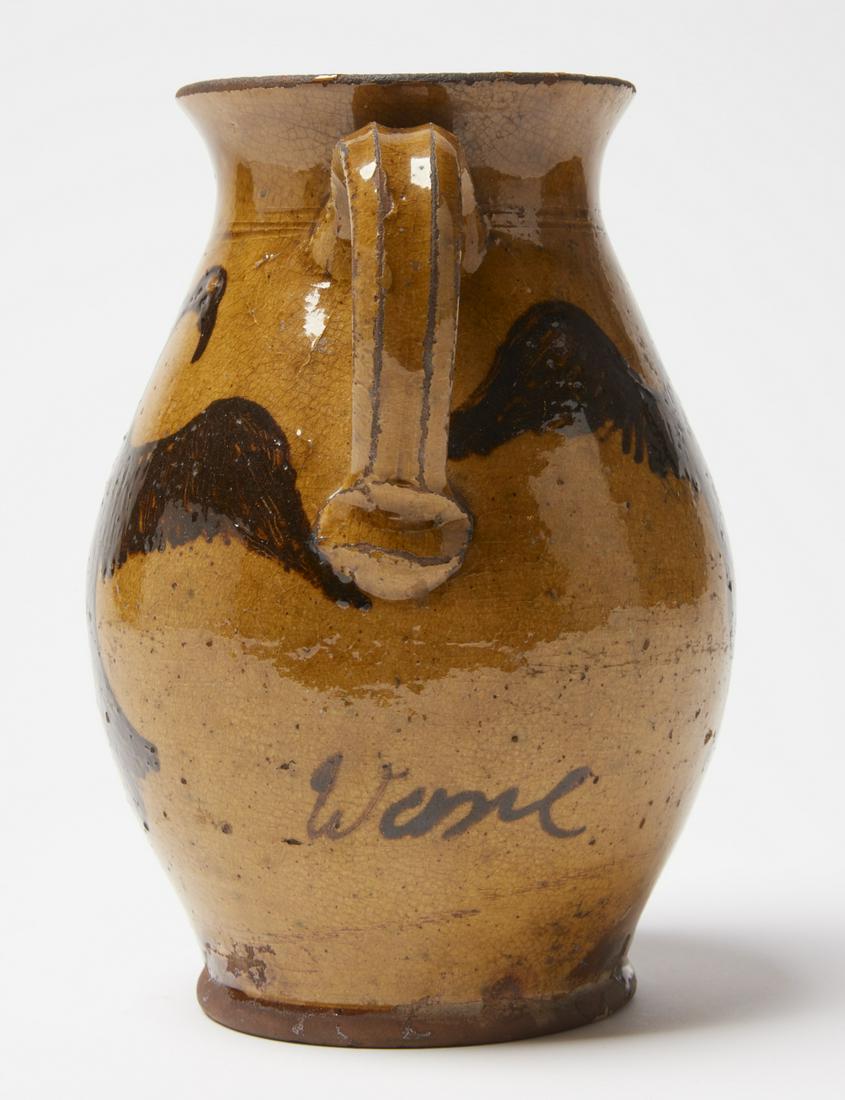 Rare American Redware Pitcher with Eagle - Oct 03, 2020 | New Haven ...
