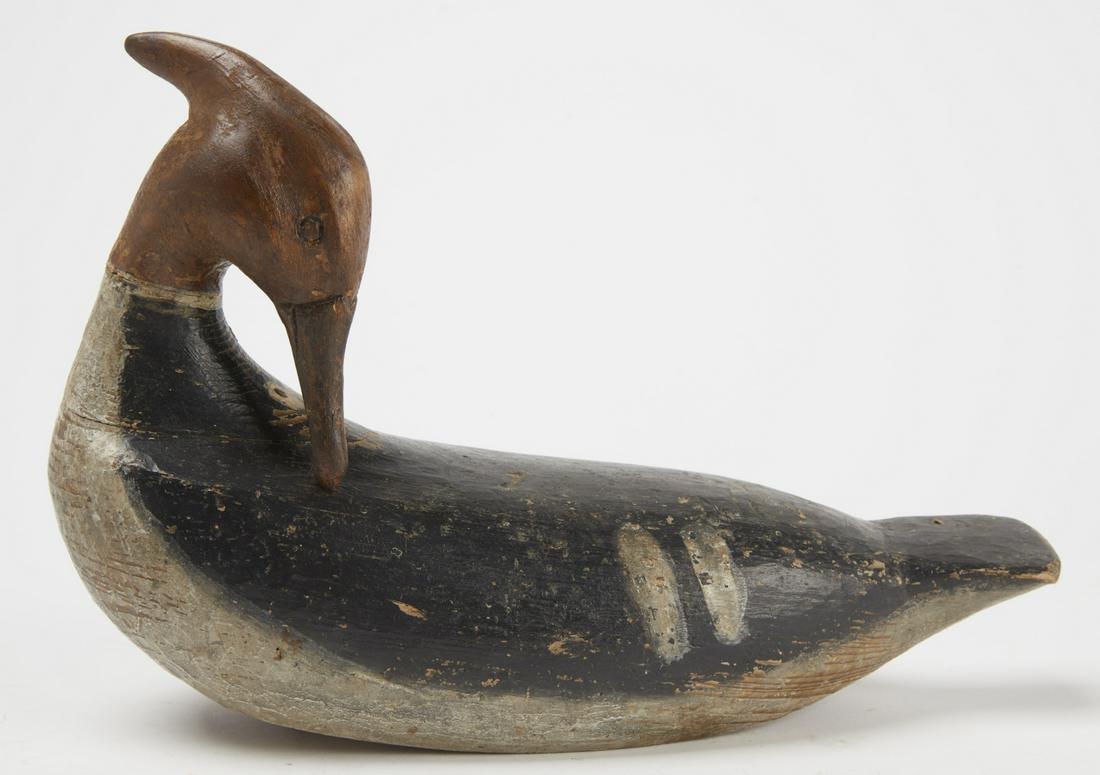 Preening Merganser Decoy