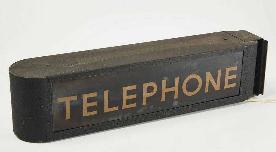 Vintage Telephone Sign