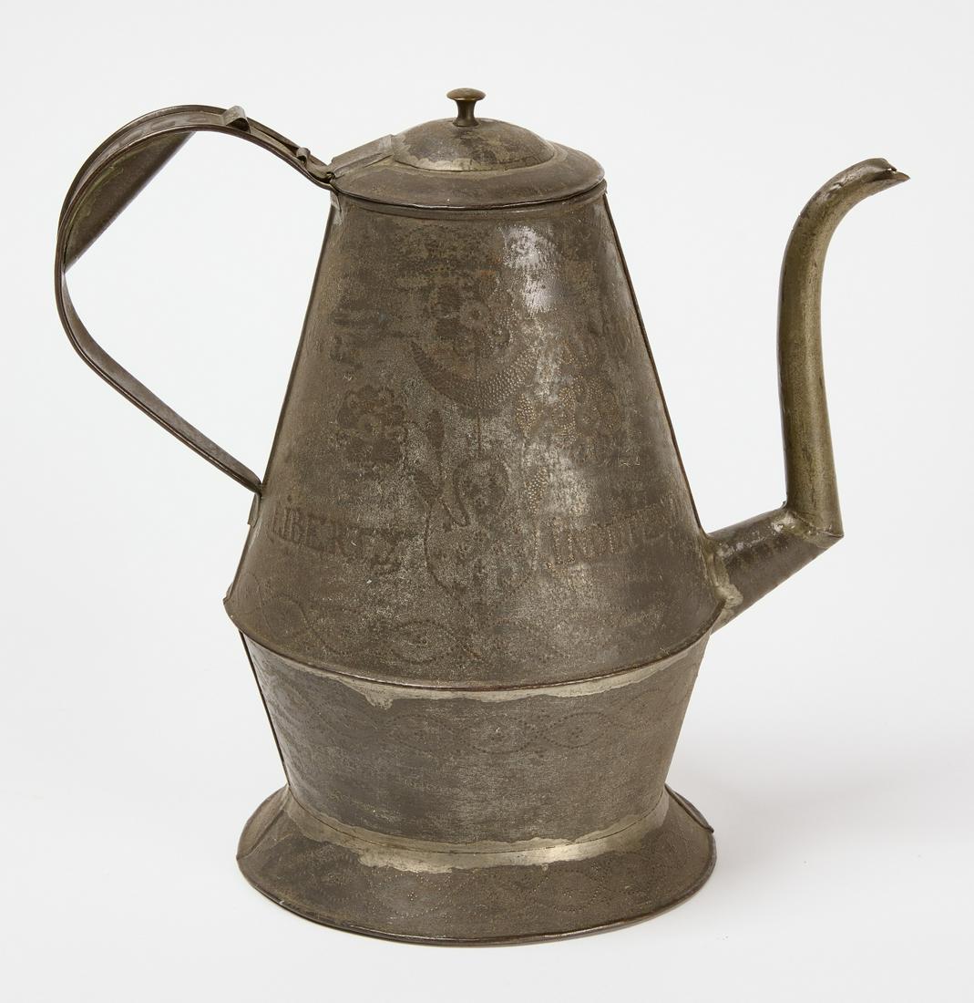 Pierced Tin Coffee Pot