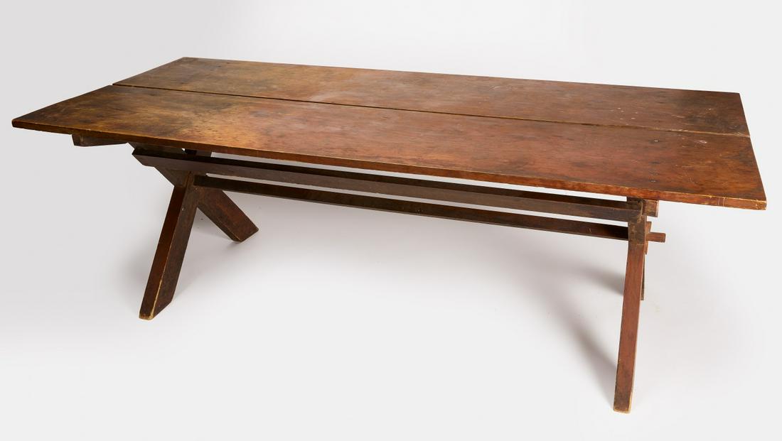 Fine Early Sawbuck Table
