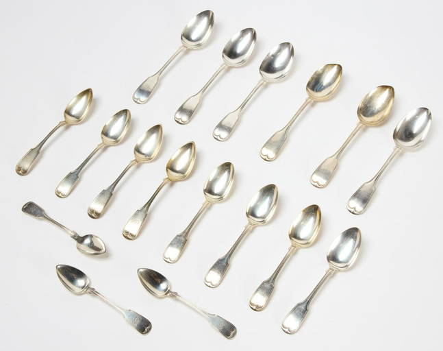 Lot of Threaded Fiddle Pattern Coin Flatware - Jan 09, 2022 | New Haven ...