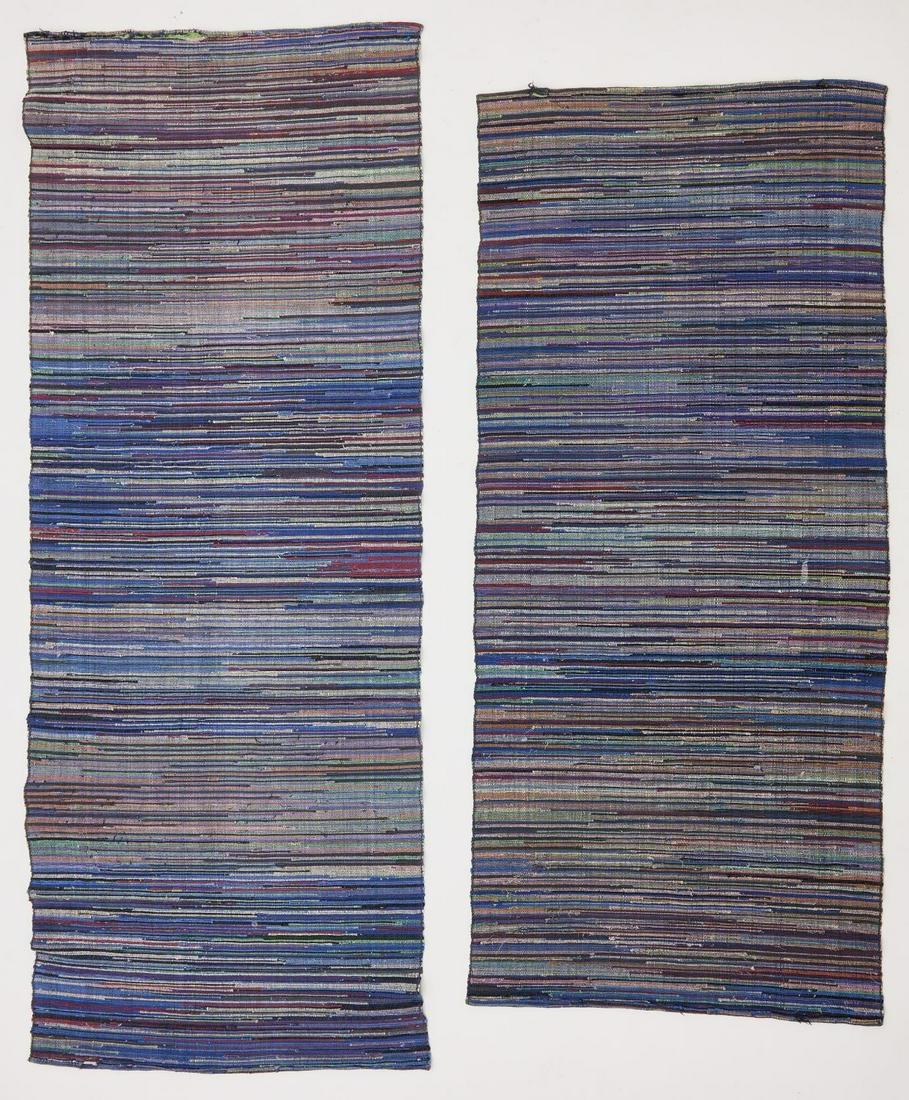 Two Amish Rag Rugs