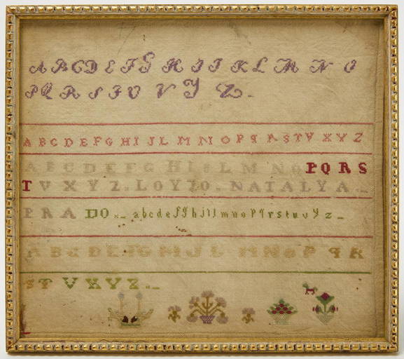 Four Needlepoint Samplers