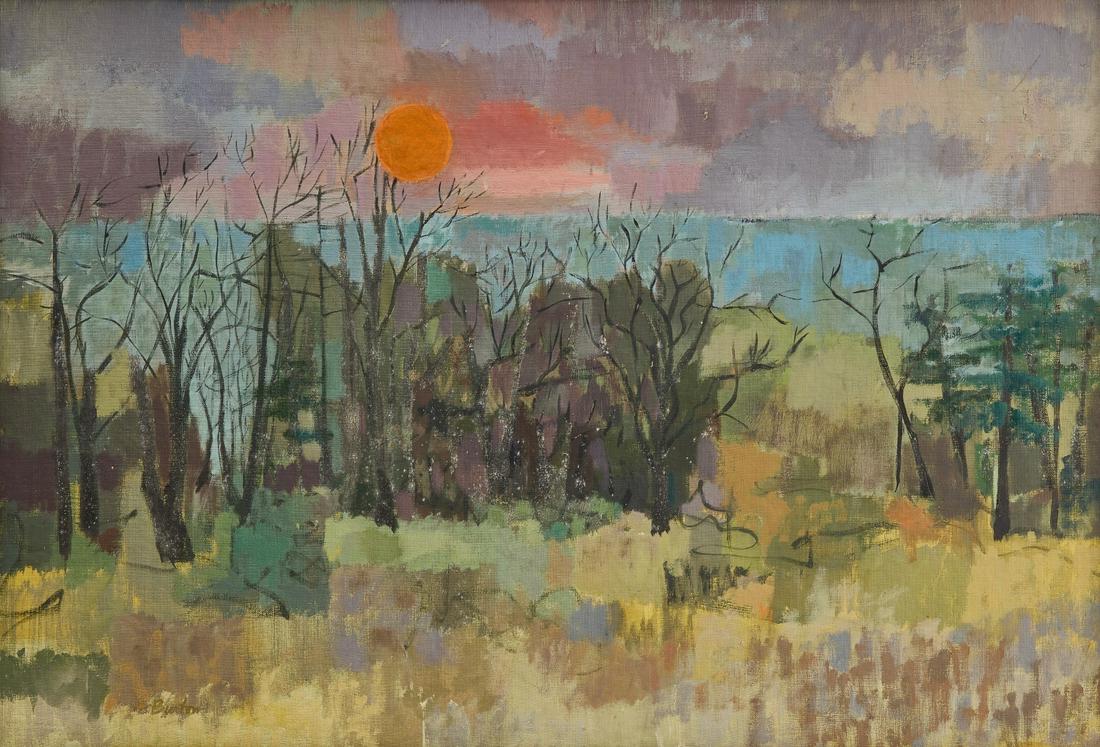 Barbara Burton Landscape With Sunset
