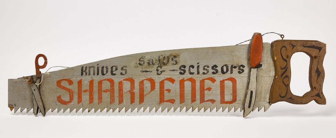 Knife Sharpening Sign (#0634) on Jan 15, 2023 | New England Auctions ...