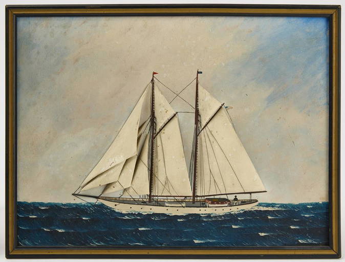 Capt. James Keating Sailboat Relief Painting (#0082) on Jan 14, 2023 ...
