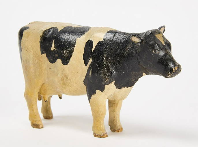 John Reber - Carved Cow (#0118) on Jan 14, 2023 | New England Auctions ...