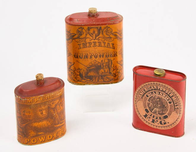 Three Gunpowder Tins (#0208) on Jan 14, 2023 | New England Auctions ...