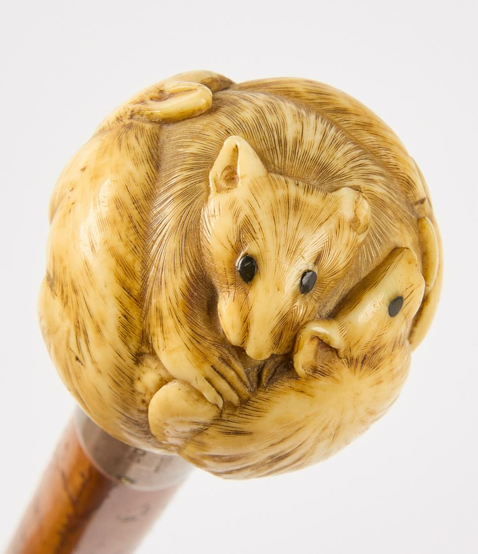 Cane with Mice - Mar 08, 2023 | New England Auctions - Fred Giampietro ...
