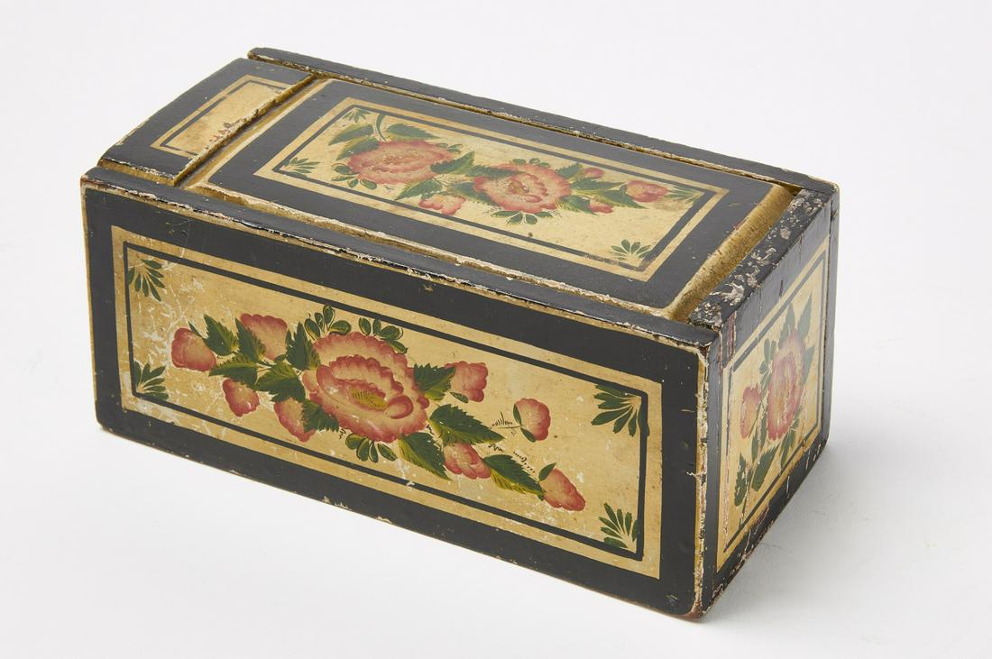 Paint Decorated Slide Top Box