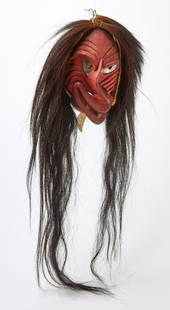 Iroquois False Face Protruding Tongue Mask
