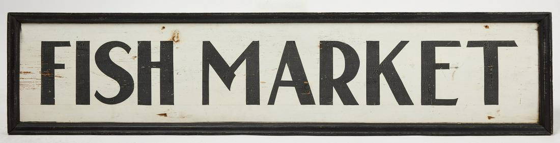 Fish Market Trade Sign