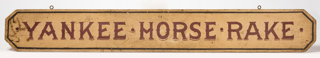 Yankee - Horse - Rake Trade Sign Auction