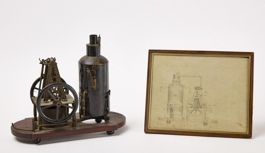 Model Steam Engine And Schematics
