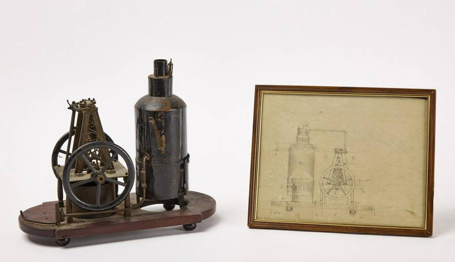 Model Steam Engine And Schematics