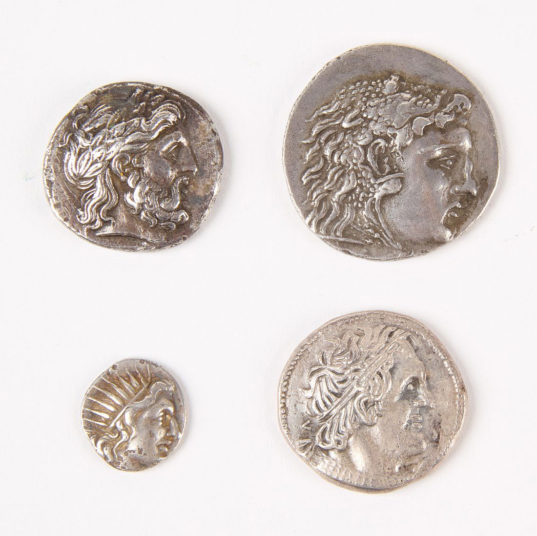 Four Silver Ancient Coins Auction