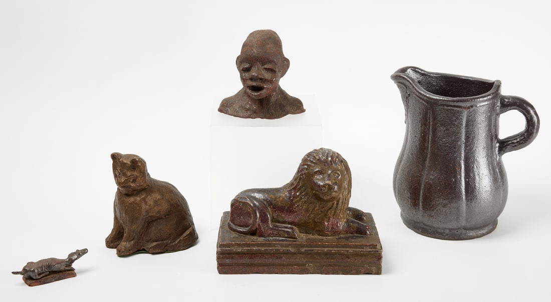 Five Sewer Tile Objects Auction