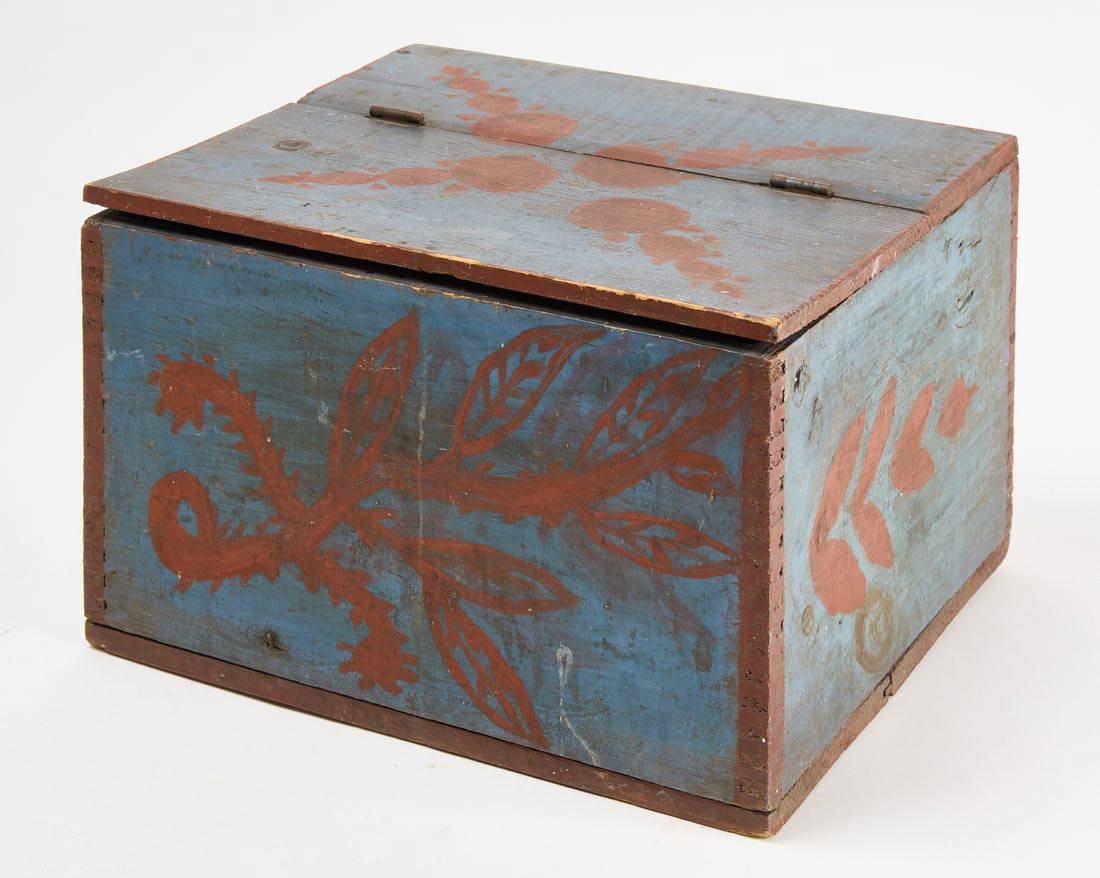 Painted Blue Box Auction