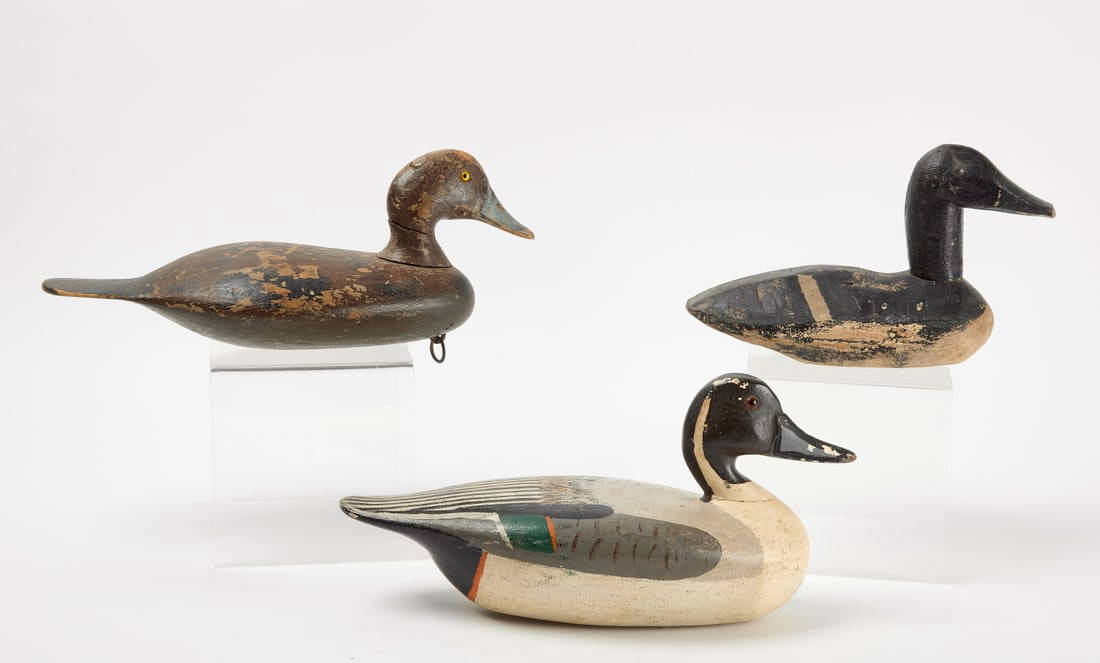 Three Duck Decoys One Signed Joe Danos Auction