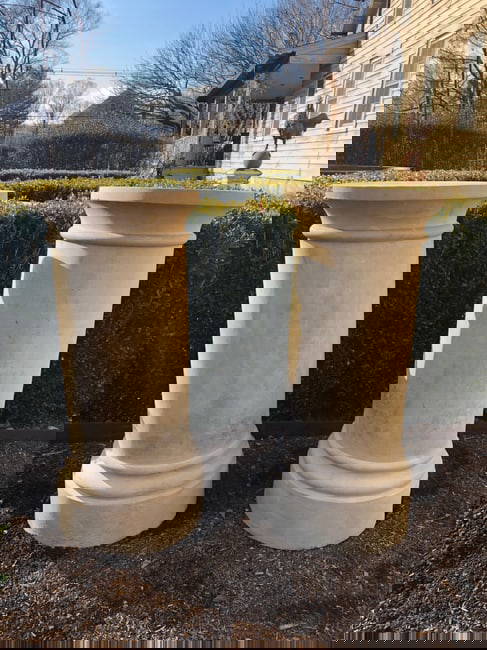 Pair Of English 19th Century Terracotta Pedestals By James Stiff And ...