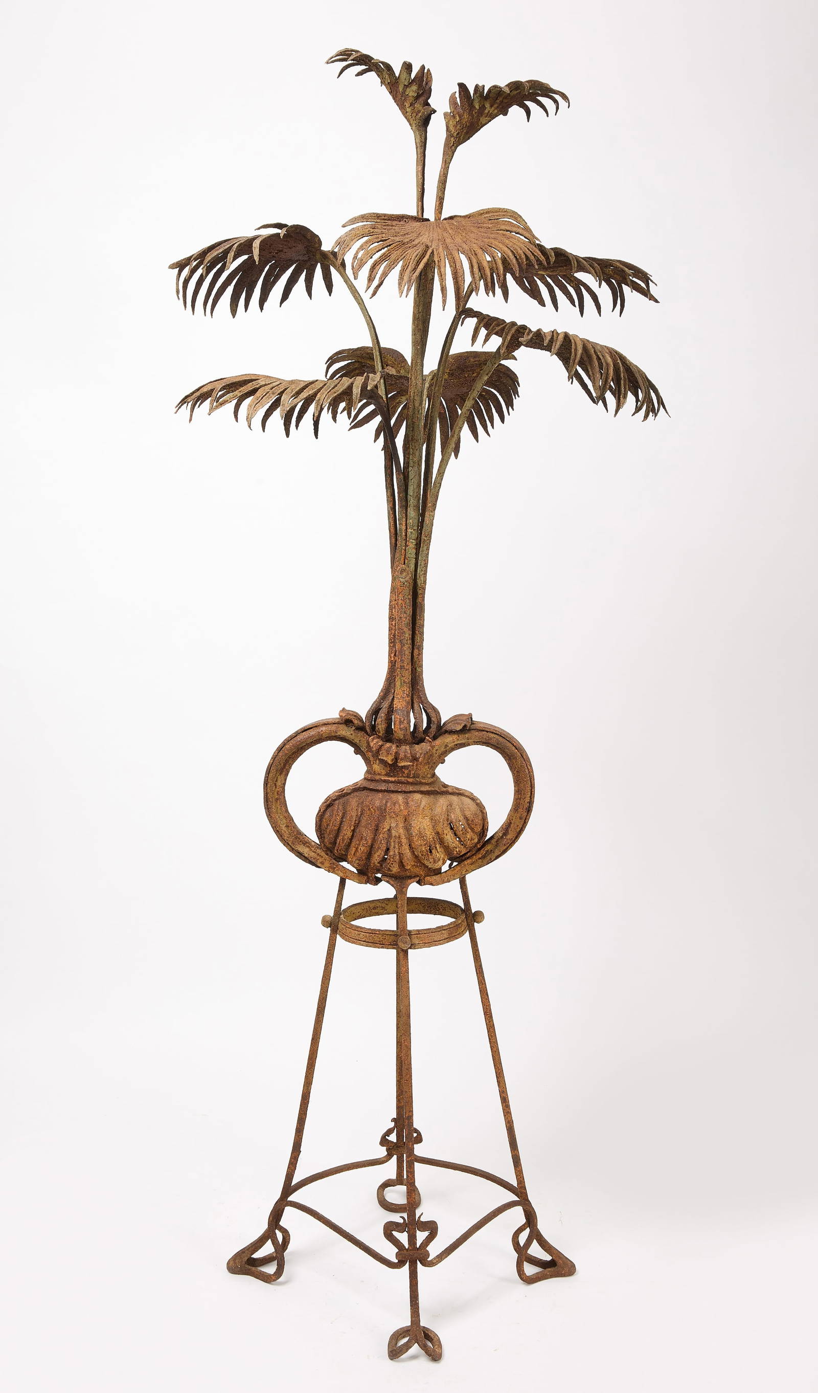Wrought Iron Palm Tree Auction