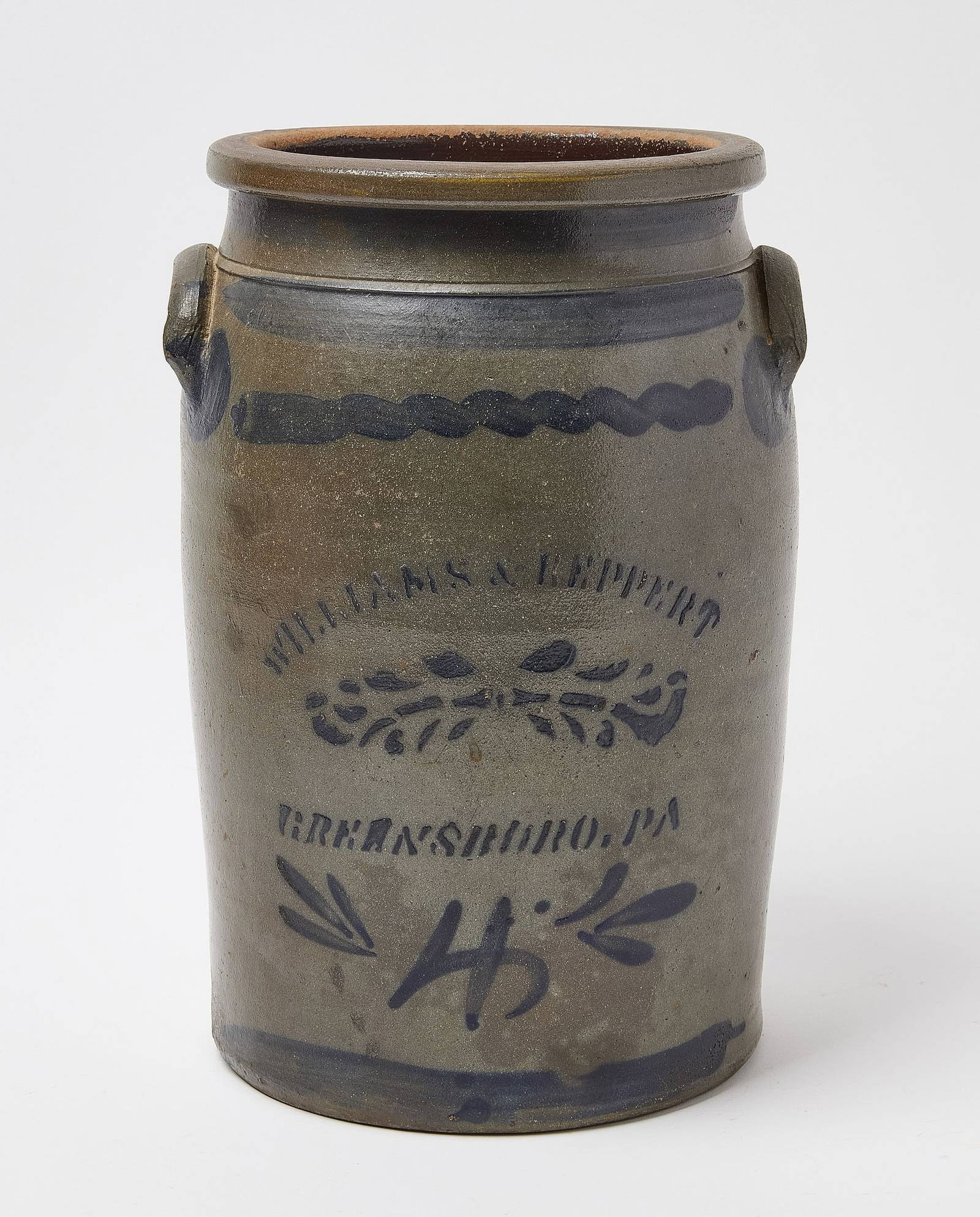 Williams And Reppert Stoneware Crock Auction