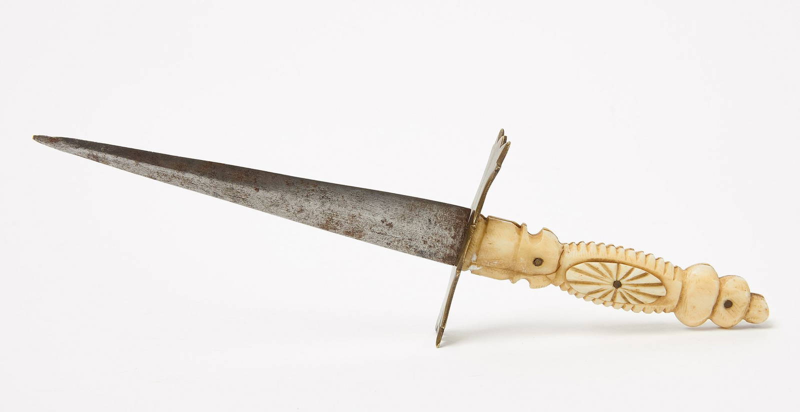 Small Pointed Dagger With Bone Handle Auction