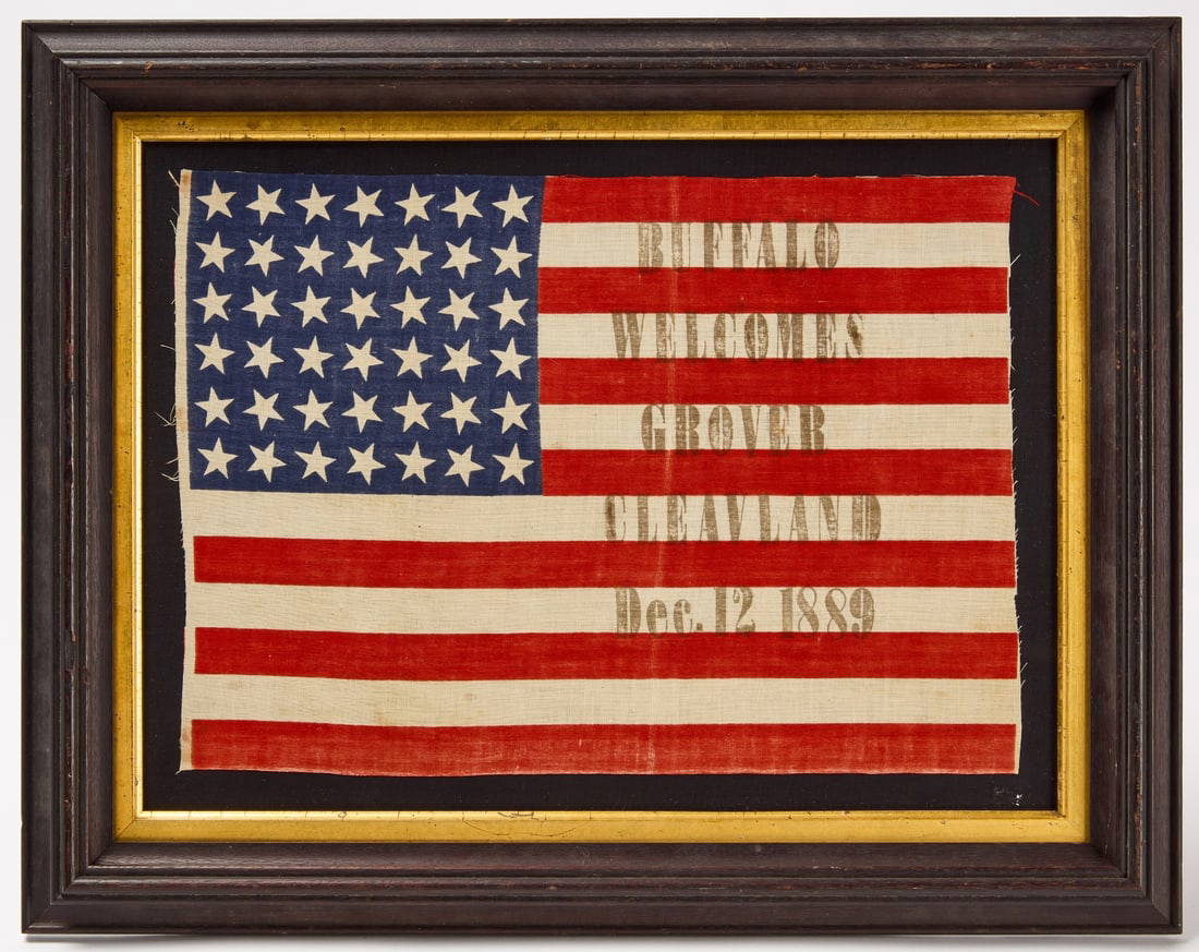 Grover Cleveland Campaign Flag Auction