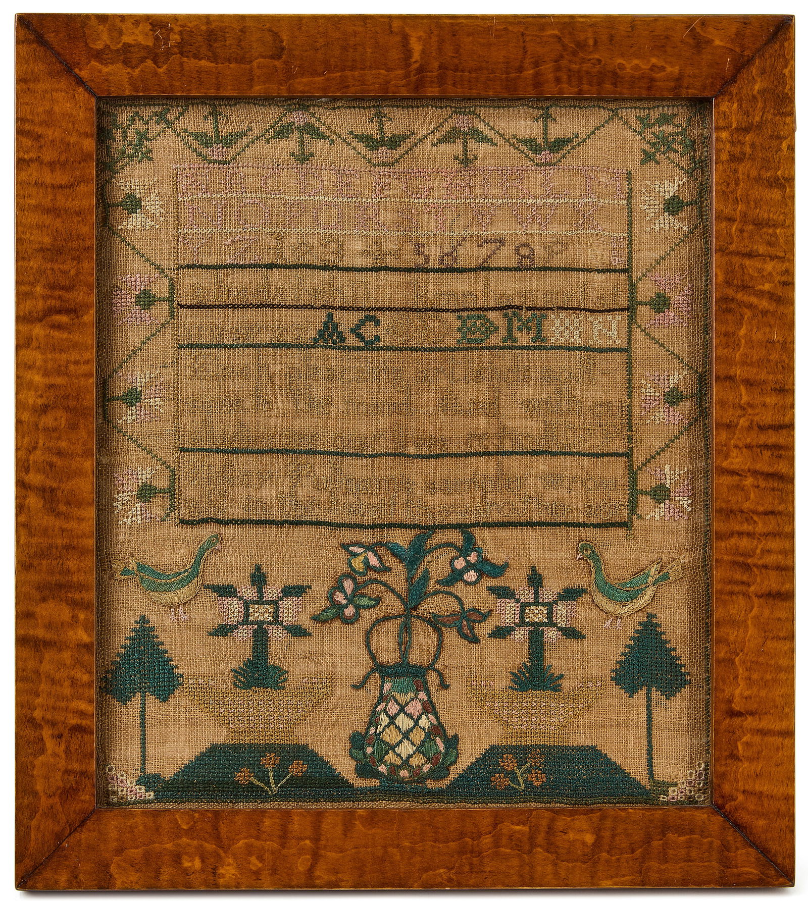 Needlework Sampler - Betsy Putnam Auction