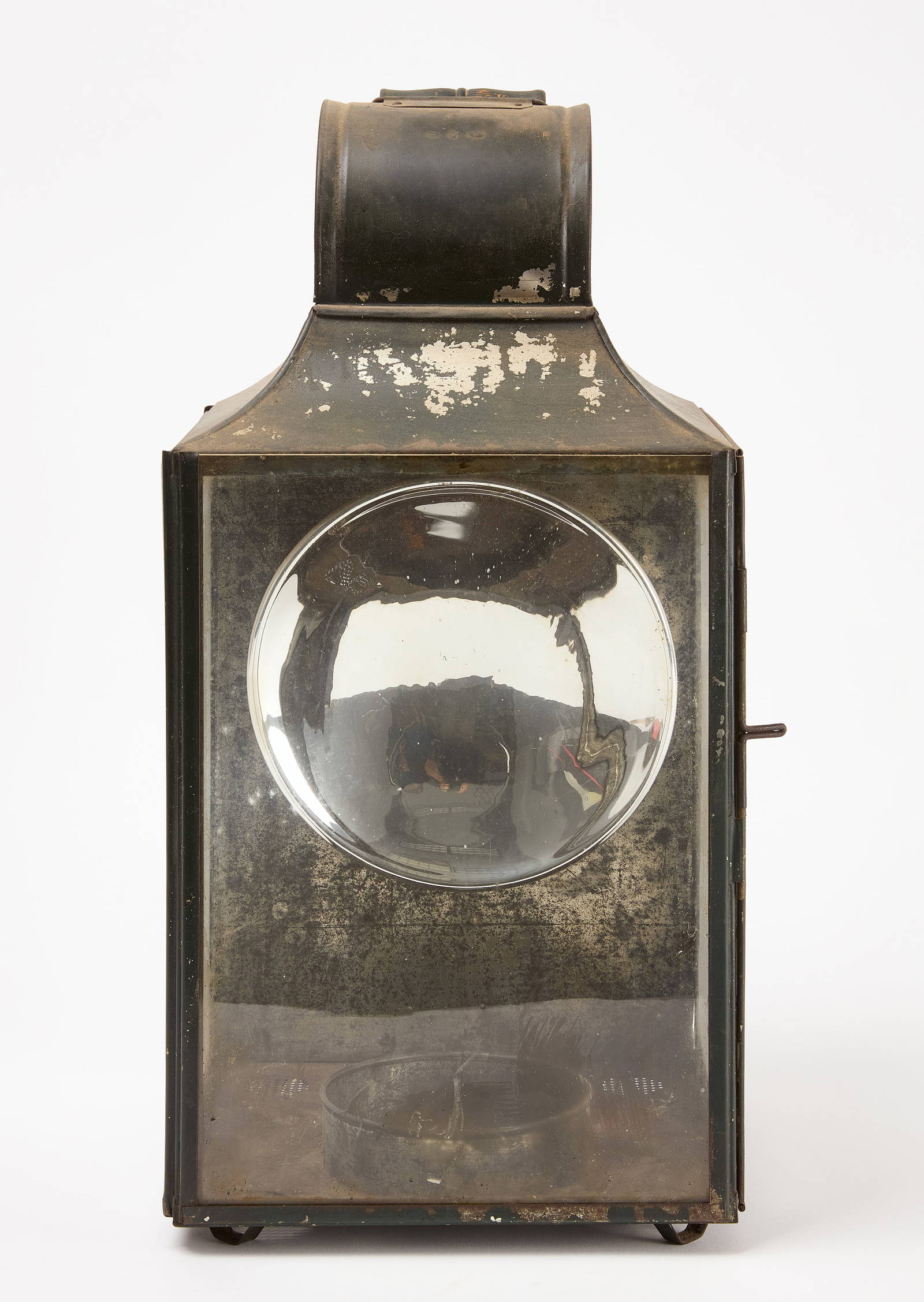 Large Candle Lantern With Reflector Auction