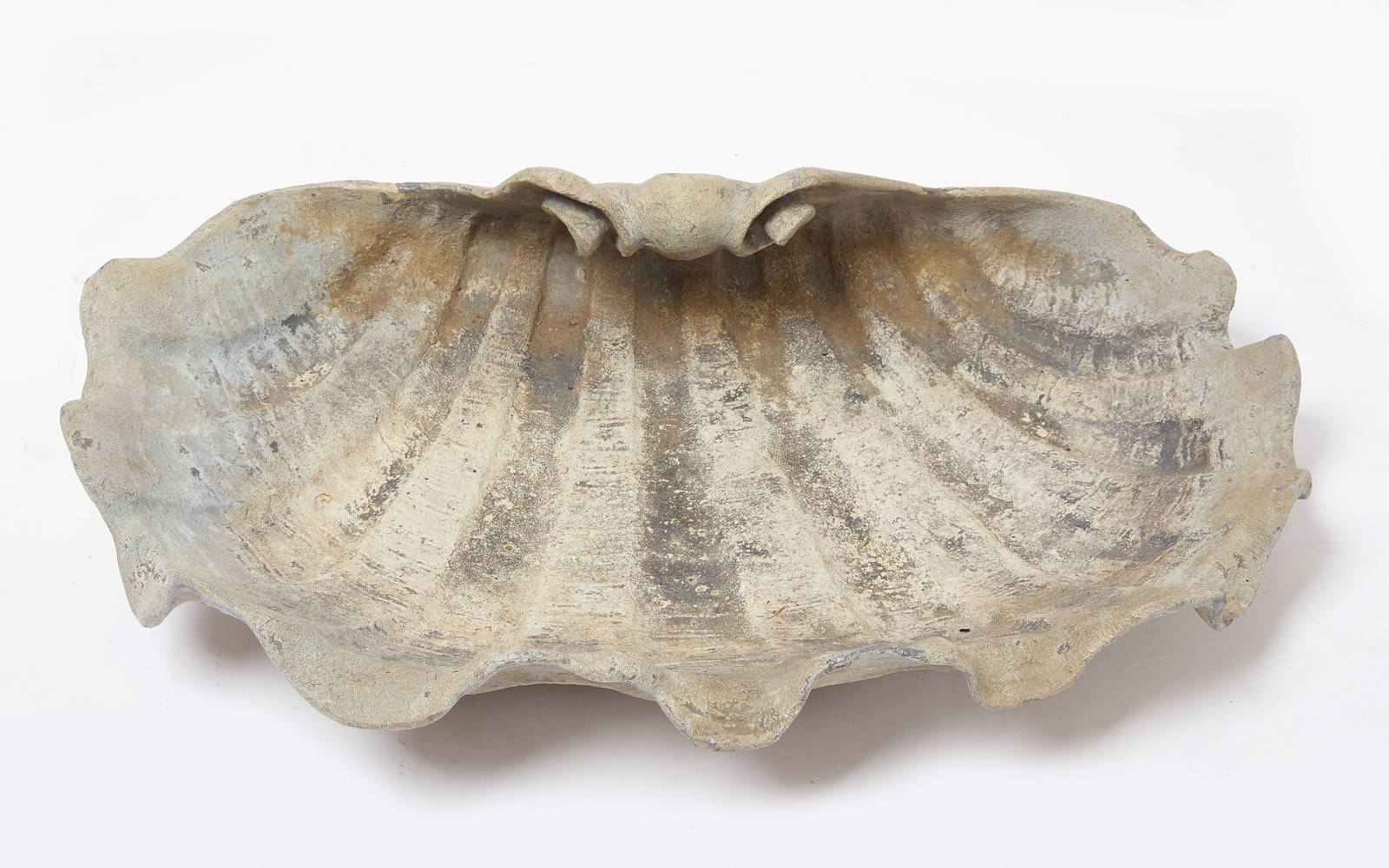 Large Lead Shell Fountain Basin Auction