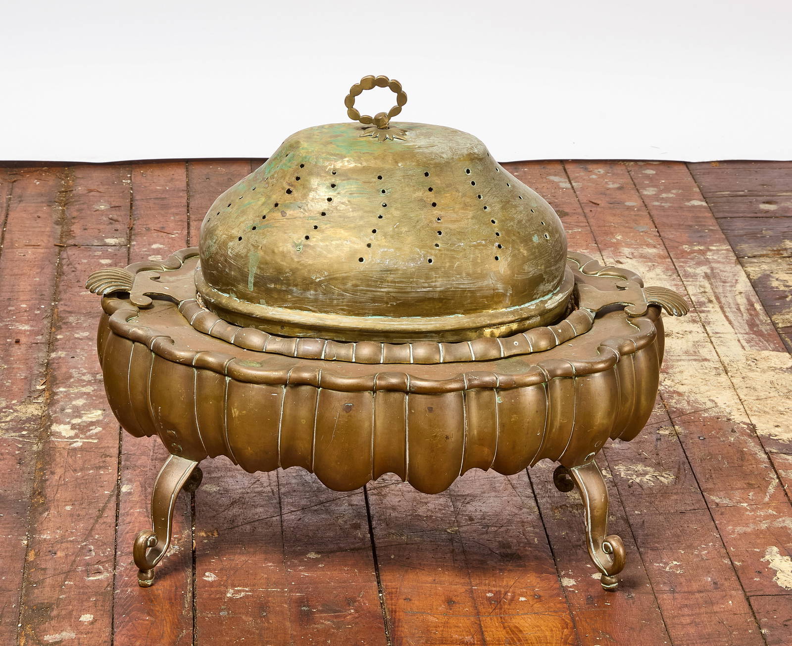 Vintage Turkish Brass Brazier Auction