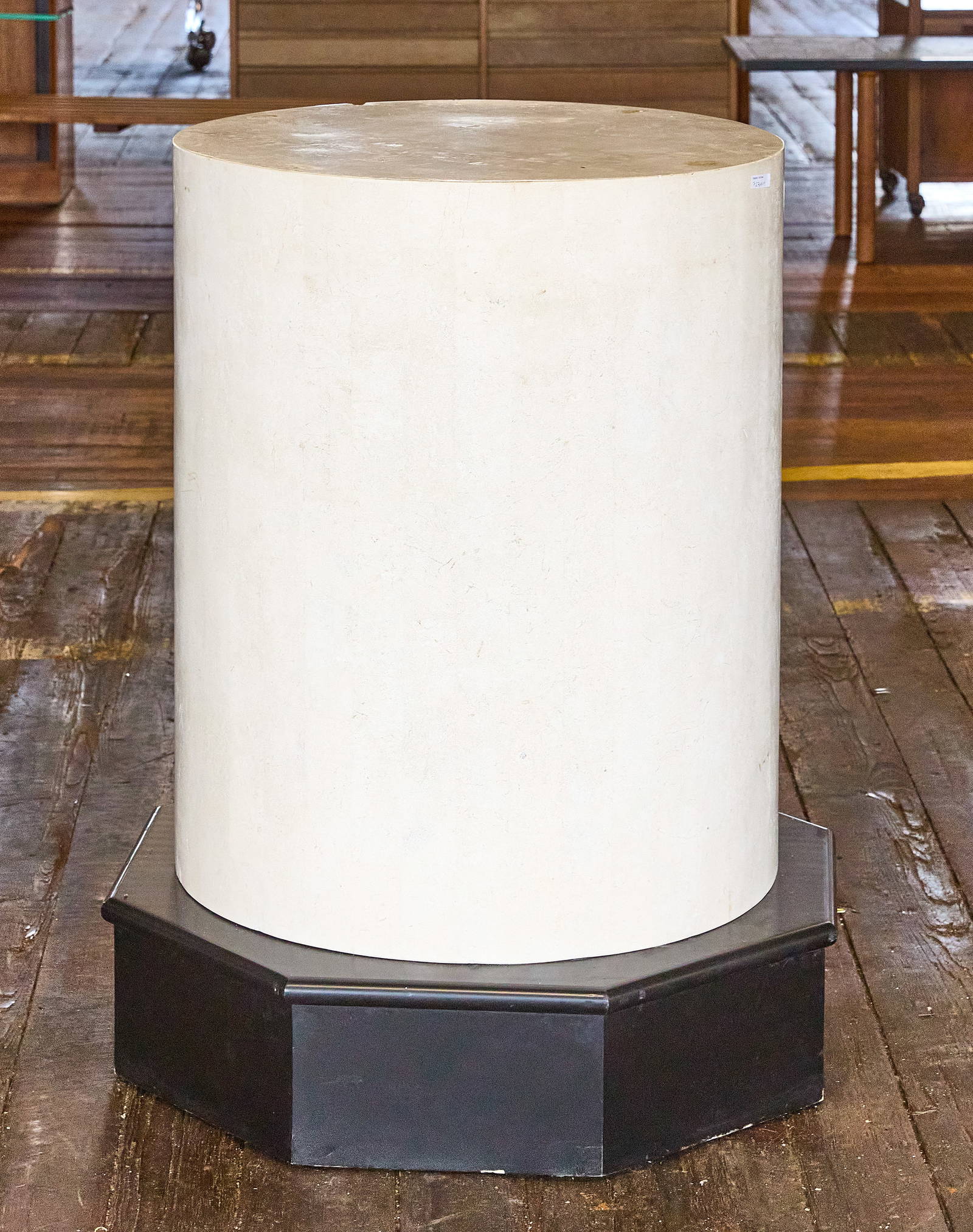 Stone Columnar Podium With Octagonal Base Auction