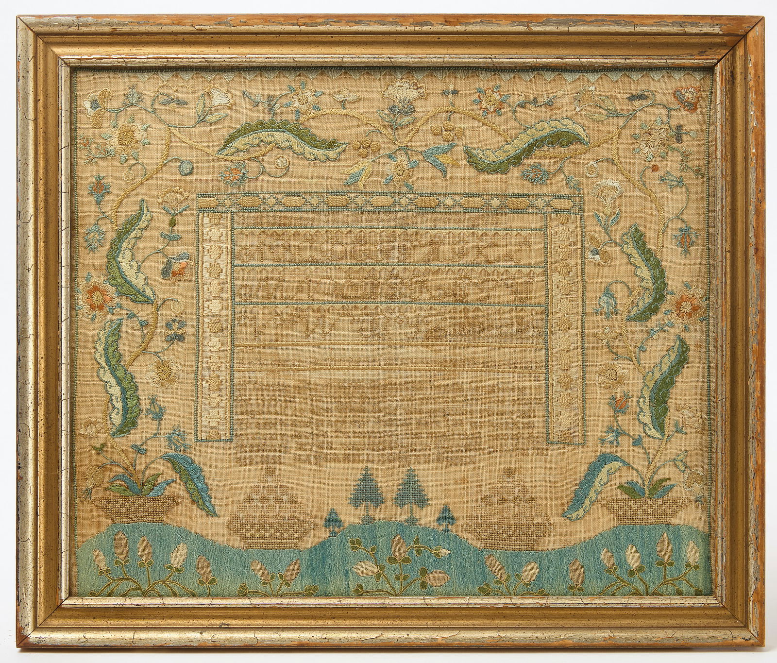 Needlework Sampler - Abigail Ayer, 1808 Auction