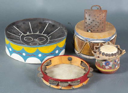 3 Vintage Native American Musical Instruments