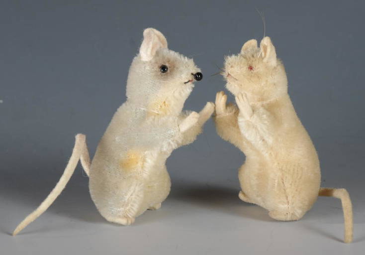 Two Steiff Mice Figures
