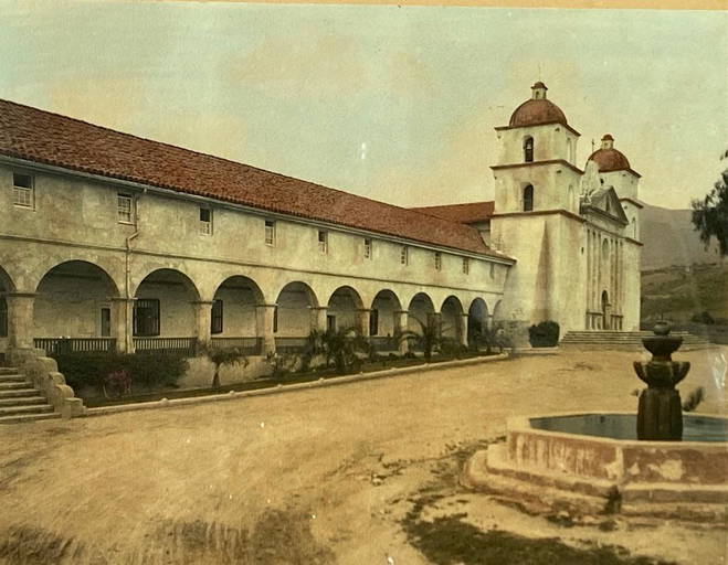 Wallace Nutting, "santa Barbara From The Fountain"